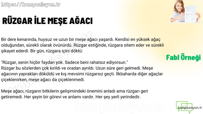 Fabl Örnekleri - Kısa ve Uzun Fabllar - kompozisyon.tr